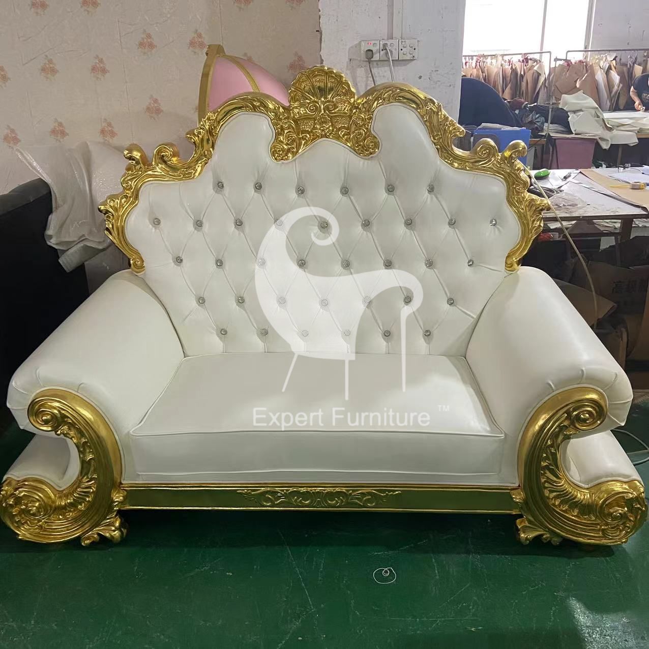 High Standard King And Queen Chairs Throne Sofa Royal Sofa Luxury ...