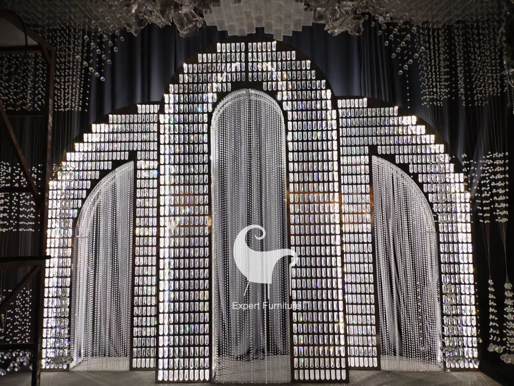 LED light wedding stage backdrop light arch - Expert Furniture