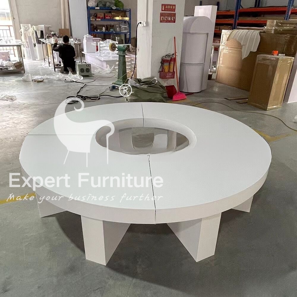 Acrylic PVC Round or S Shape Dining Table for Wedding Party Event ...